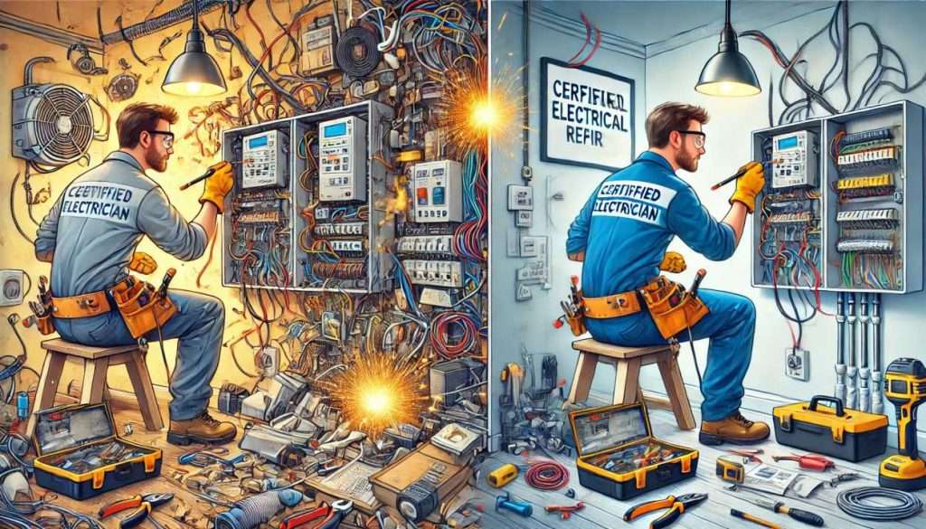 DIY Electrical Repairs vs. Professionals: Safety First